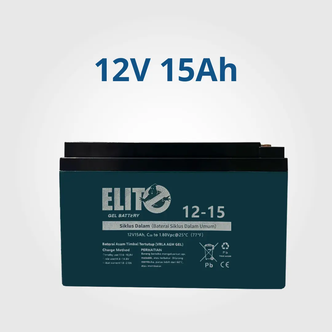 12V 15Ah - Elito Battery Indonesia